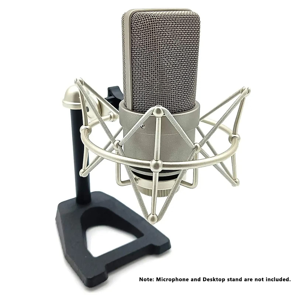 Grneric Metal Microphone Shockmount & Stand for Neumann TLM 103/M147 - Silver