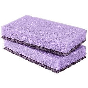 Scotch-Brite Fiber with Sponge, Polyurethane, Purple (Extreme), 2 Unidad