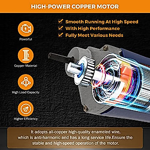BEAMNOVA Electric Concrete Vibrator Hand Held 13000 Vibration Per Minute 4.9 Ft Shaft