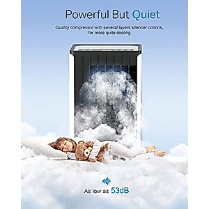 FIOGOHUMI 12000BTU Portable Air Conditioner - Portable AC Unit with Built-in Dehumidifier Fan Mode for Room up to 350 sq.ft. - Room Air Conditioner with 24Hour Timer & Remote Control Window Mount Kit