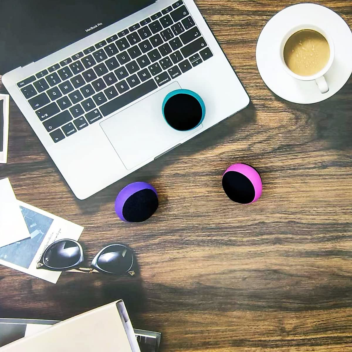 3 Pack Dual Action Touch Screen Glass Cleaner Cleaning Ball for iPad/Tablet/Smart Phone/Laptop/Computer/TV/Monitor Blue+Rose red+Purple