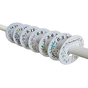 Baby Closet Dividers Baby Closet Size Dividers Baby Clothes Dividers for Baby Clothes Dividers for Closet Organizer/Hangers Dividers