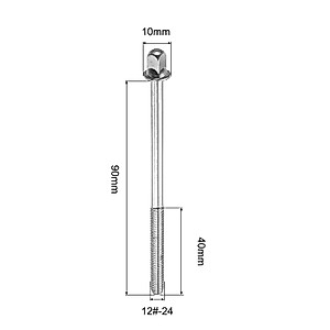 MECCANIXITY Drum Tension Rods 24mm x 90mm for Bass Drum Hardware Parts Accessory Pack of 6
