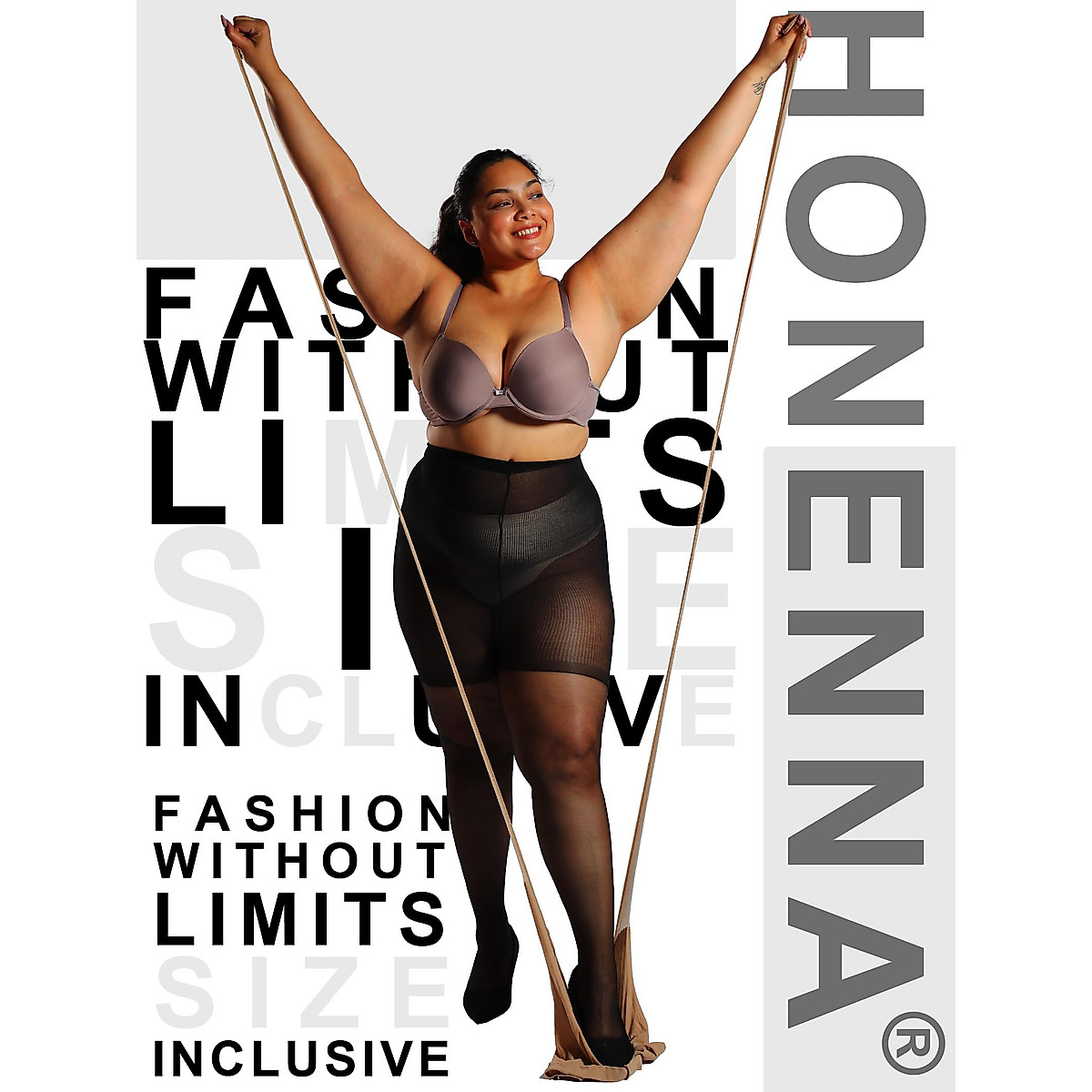 HONENNA 2 Pairs Plus Size Sheer Tights for Women, 17 Colors Ultra Thin Pantyhose Reinforced Toes High Waist Stockings, Black + White 2 Pairs 1XL-2XL