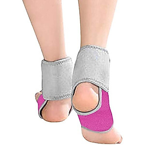 Kids Children Compression Ankle Brace Support Sleeve Adjustable Foot Stabilizer Ankle Guard Pads for Arthritic Pain Relief & Injury Rehabilitation, Elastic Ankle Protector for Sports, 1 Pair