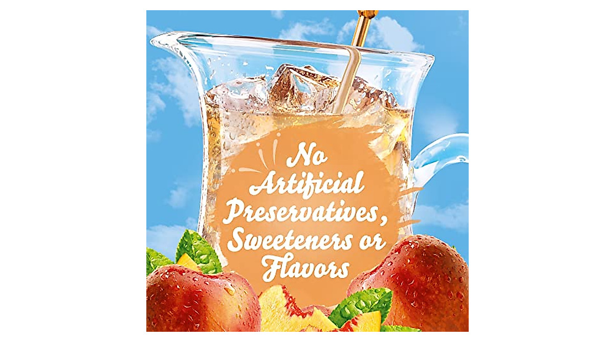 Crystal Light Pure Peach Iced Tea Naturally Flavored Powdered Drink Mix ...