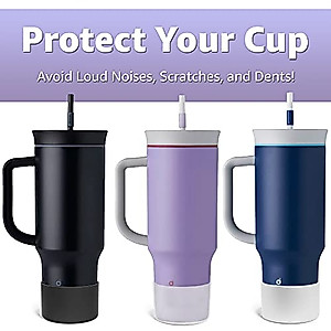 Jmoe USA Silicone Sleeve for Owala 40oz Tumbler | Fits Handle Tumbler Only | Anti-Slip Boot | Protects Against Dents & Scratches | Protector for Bottom of Cup | Made of Durable BPA Free Silicone