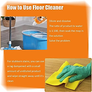 KCRPM Floor Cleaner, Powerful Decontamination Floor Cleaner, Momeng Hardwood Floor Cleaner Orange, Multipurpose Floor Cleaner for Wood (2pcs)