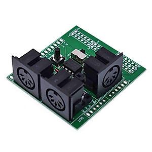 MIDI Shield Musical Breakout Board Instrument Digital Interface Adapter Plate for Compatible Arduino Adapter Board Module