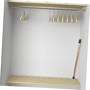 BESPORTBLE 2pcs Retractable Clothesline Outdoor Stainless Steel Toilet Paper Holder Adjustable Hitch Closet Clothes Pole Clothes Reaching Rods Reach Pole Hook Clothes Fork Rod Extender