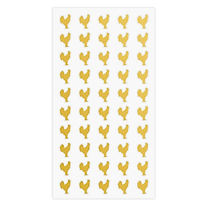 ARK Creation 50 Wedding Meal Stickers for Place Cards - Place Card Menu Choices - Wedding Meal Choice Stickers (Gold, Chicken)