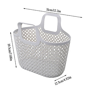 sgmedila Portable Shower Caddy Tote, Plastic Storage Basket Organizerwith Handle Box Organizer Bin Bathroom Torage College Dorm Boxes for Bathroom, College Dorm, Pantry, Kitchen (1)
