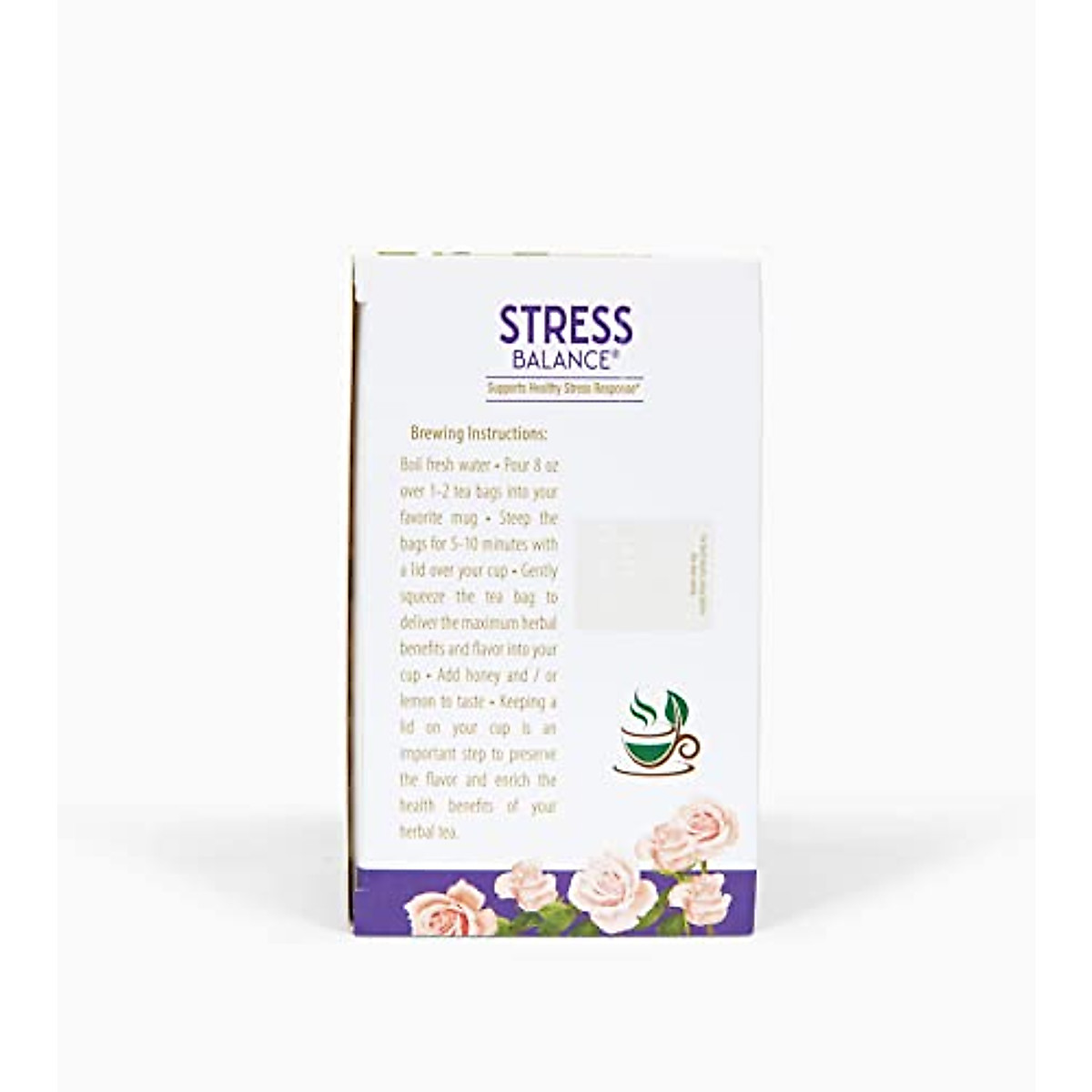 Lifestyle Awareness Stress Balance Tea with Calming Rose Petal, Caffeine Free, 20 Count, 1 pack