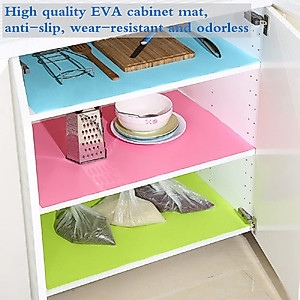 Shelf Liner, Drawer Liners for Kitchen,Non Adhesive Water Resistant, Strong Grip,Easy Clean and Trim, Smooth Surface Liners for Kitchen Cabinets, Shelves, Pantry (Pink, 11.8 inches x 59 inches)