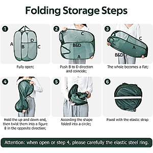 Pop Up Laundry Hamper,Collapsible Horizontal Baskets with Handles & Side Pocket,Foldable Sturdy mesh for Laundry Room,Bathroom,Kids Room,College Dorm or Travel (Grey)