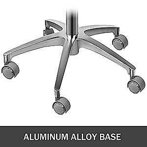 GUNEL Medical Dental Stool Dentist's Chair with Foot Rest and 360 Degree Rotation Armrest, PU Leather Dental Assistant Stool Height Adjustable Doctor's Chair (Color : F)