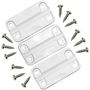Igloo Cooler Plastic Hinges for Ice Chests (Set of 3), White, Standard Size, Contain UV Inhibitors