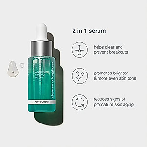 Dermalogica Age Bright Clearing Serum (1 Fl Oz) Anti-Aging Face Serum with Salicylic Acid - Promotes Smoother, Clearer, Brighter, and More Even Skin