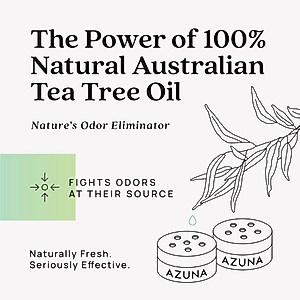Azuna All-Natural Odor Remover Gel, Whole-Home Kit | Tea Tree Oil | Plant-Based & Long Lasting | For Pet Odors, Smoke & Strong Odors | Variety Pack