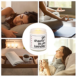 Petalsun Happy Birthday Candle, Birthday Candle for Women, Funny Birthday Gifts for Women, Birthday Gifts for Her, Handmade Lavender Natural Soy Wax Candle