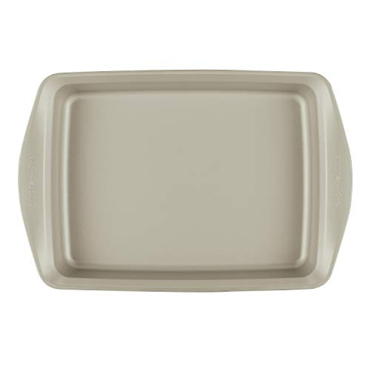 Rachael Ray Nonstick Bakeware Set without Grips includes Nonstick Baking Pan with Lid and Muffin Pan / Cupcake Pan - 3 Piece, Silver