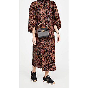 Tory Burch Women's Petite Lee Radziwill Double Bag, Black, One Size