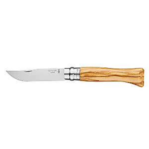 OPINEL Pocket Knife No. 09 with Olive Wood Handle and 12C27 Steel