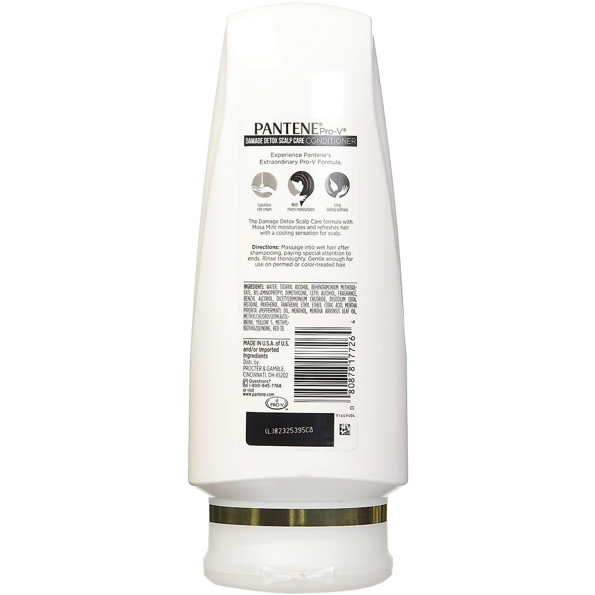 Pantene Conditioner Damage Rebuild Detox, 12 Fluid Ounce