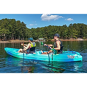 Perception Kayaks Perception Tribe 13.5 Sit on Top Tandem Kayak for All-Around Fun Large Rear Storage with Tie Downs, 13' 5"