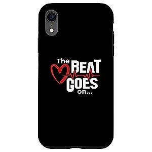 iPhone XR The Beat Goes On Open Heart Surgery Survivor Heart Warrior Case