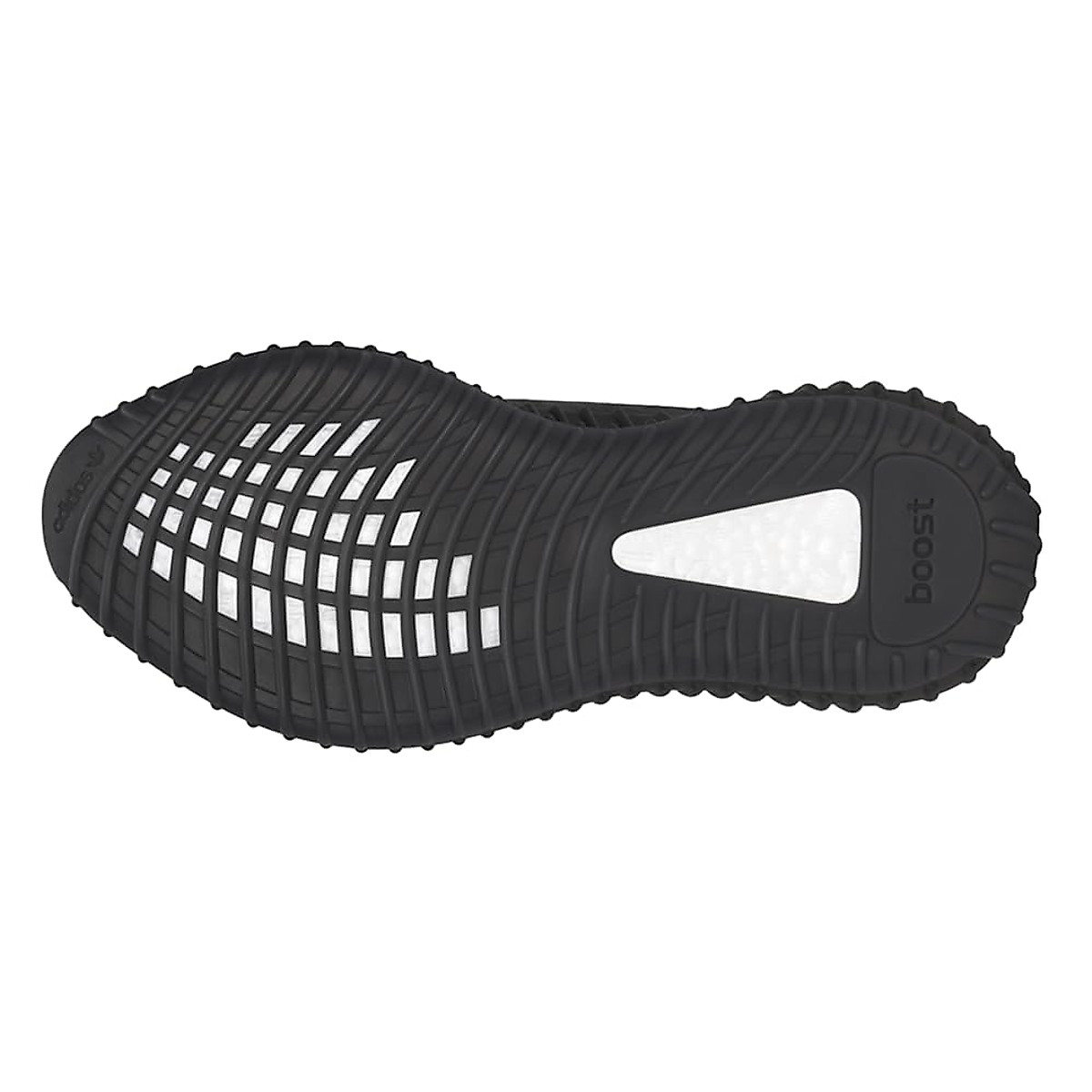 adidas Mens Yeezy Boost 350 V2 Lace Up Sneakers Shoes Casual - Black - Size 7.5 M