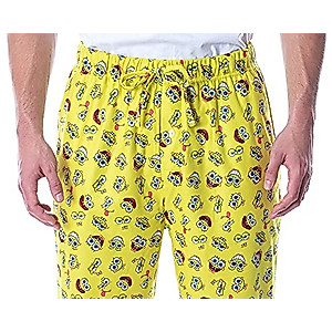 Nickelodeon Men's SpongeBob SquarePants Face Expressions Loungewear Pajama Pants (3X-Large)