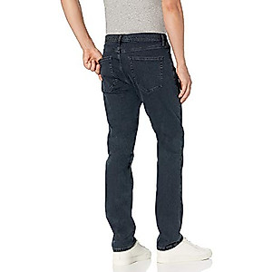 Amazon Essentials Men's Comfort Stretch Straight Slim-Fit Jean (Previously Goodthreads), Blue Black Vintage, 36W x 28L