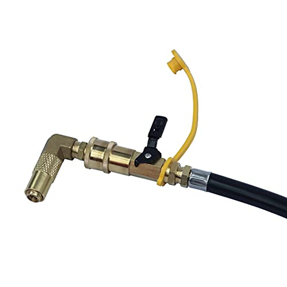 METER STAR 8 FEET QCC1 Propane Regulator Low Pressure with Hose Plus 1/4" Quick Connect Propane Elbow Adapter Converter for 17" and 22" Blackstone Tabletop Camper Grill