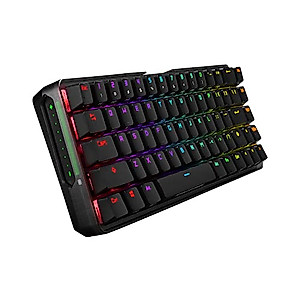 ASUS ROG Falchion Wireless 65% Mechanical Gaming Keyboard | 68 Keys, Aura Sync RGB, Extended Battery Life, Interactive Touch Panel, PBT Keycaps, Cherry MX Brown Switches, Keyboard Cover Case