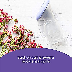 Lansinoh Breastmilk Collector Breastpump for Excess Breast Milk from Breastfeeding Mums BPA BPS Free 100% Silicone with Lid & Neck Strap, Transparent