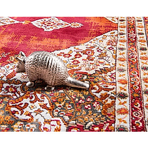 Unique Loom Baracoa Collection Area Rug - Regla (2' 2" x 6' 1" Runner, Red/ Green)