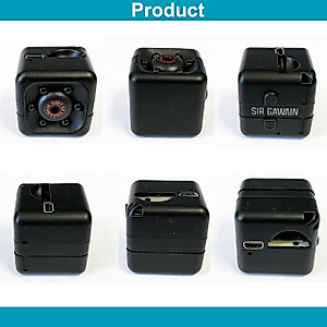 SIRGAWAIN Upgraded Mini Camera 1080P with 64GB SD Card - Camera Full HD - Portable Small Cam - Night Vision and Motion Detection - Indoor Camera for Home & Office - Cam