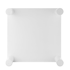 White Coffee Table, Modern Sofa Center Table, Small Square Coffee Stable, TV Stand Side End Table for Small Apartment, Living Room, Office, Home, Office