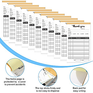 Ctosree 20 Pack Thank You Receipt Book for Small Businesses 3.5x5.5 Inch 2 Part Carbonless White Yellow Receipt Pad, 100 Sheets Per Pad