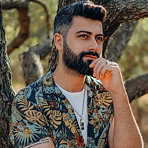 KVREET Obsidian Tiger Eye Double Phoenix Matching Necklace Plus Natural Peach Heart Quartz Set Best Friend Sister Couple Yin Yang Pendant Necklace Gift (Obsidian & Tiger Eye)