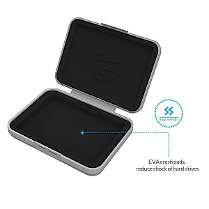 ORICO Hard Drive Case for 3.5 Inch HDD/SSD 5 Packs Portable Hard Drive Carrying Protective Storage Box Anti-Static and Shockproof -PHX5S