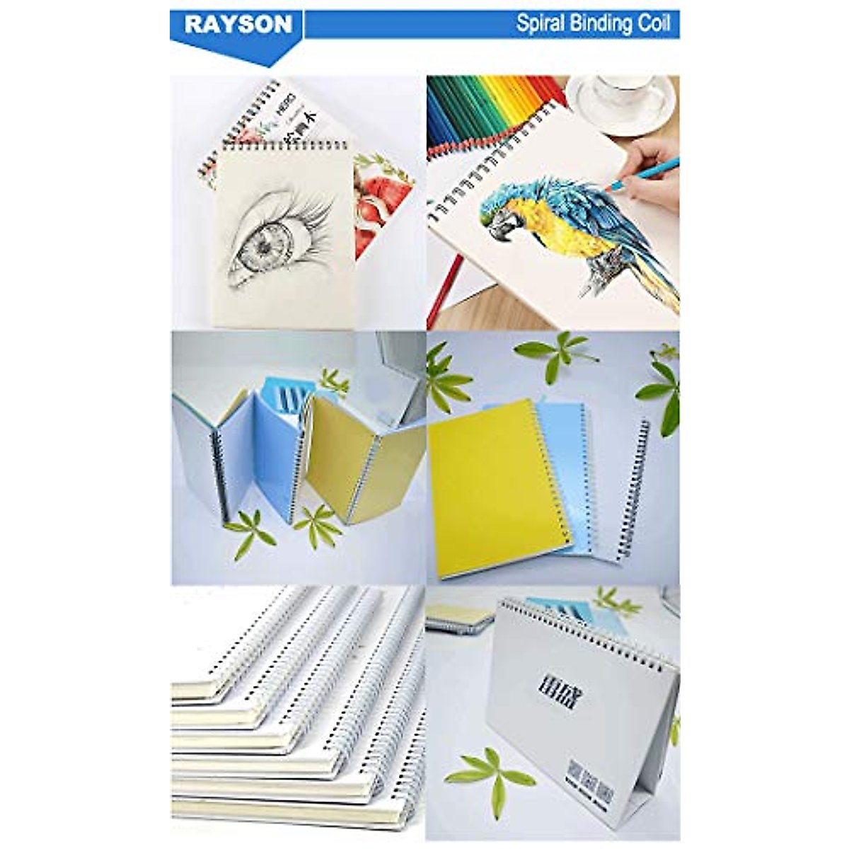 Rayson TD-1500B34 Binding Machine, Square Size Holes, 3:1 Pitch Wire-O Binder Punch 15 Sheets/Bind 130 Sheets with Sturdy Metal Construction