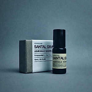 sesneslabs Santal Grass Roll-On, Perfume, Alcohol Free, Olfactive Marker, Niche Scent, Eucalyptus, Papyrus, Cardamom, Sandalwood Essential Oils Blend, Unisex Perfum for Women and Men 10ml/.33 fl Oz