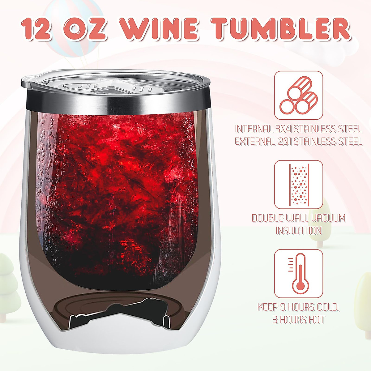 Thank You Gifts Inspirational May You Be Proud Tumbler Cup 12 oz Stainless Steel Insulated Rainbow Mug with Lids for Women Coworker Employee Teacher Nurse Volunteer Appreciation Graduation(10 Pcs)