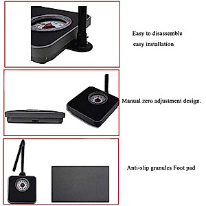 Height and Weight Scale, Physical Examination Instrument Oversized Dial Easy to Read Aluminum Alloy Height Gauge Kg