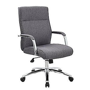 Boss Office Products Modern Executive Conference Chair, Grey