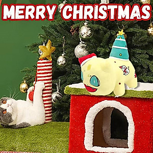 LSYEE Christmas Limited Edition Cute Plant-Like Animal Plush Toy - Christmas Tree on Back & Snowman Design | Perfect for Christmas & Birthday Gifts | Great for Kids | Cartoon Style Plush Toy