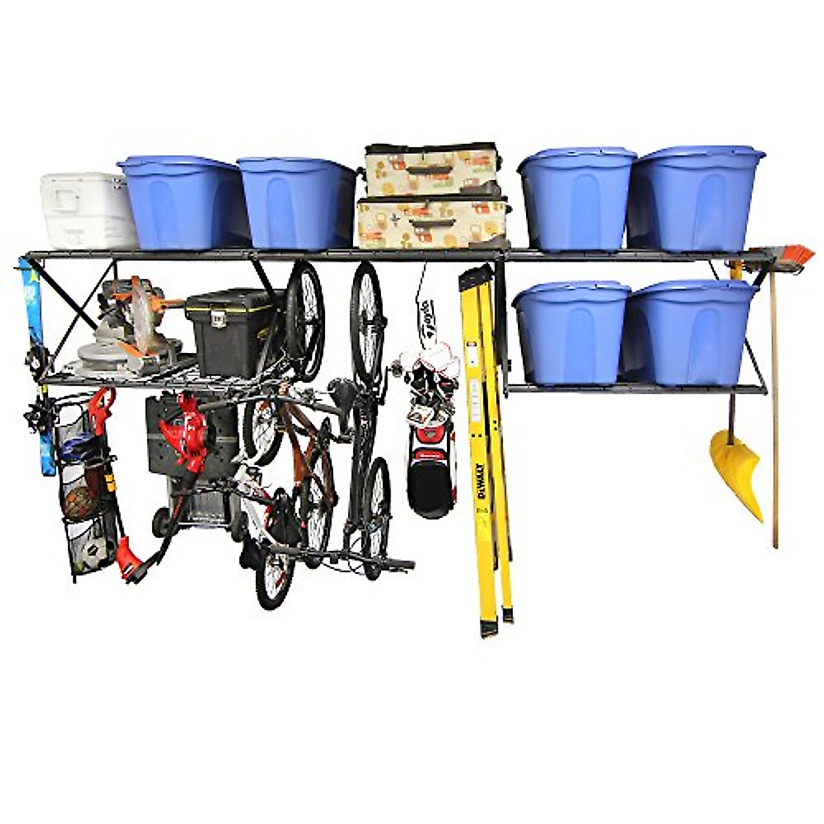 Proslat 60014 ProRack Mega Bundle Wall Mount Storage System, Charcoal Granite, 144" x 28" x 28"