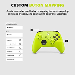 Xbox Core Wireless Controller – Electric Volt – Xbox Series X|S, Xbox One, and Windows Devices